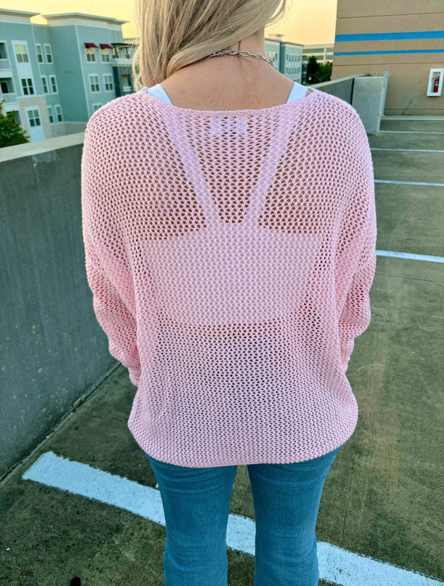J. Lee Pink Flower Knit Top – The Savvy Cactus Co